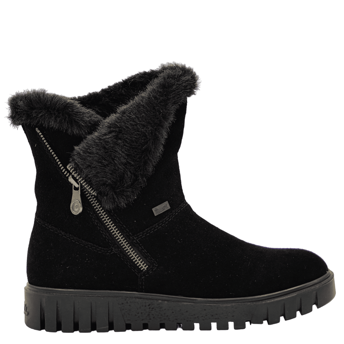 Ghete Dama Rieker Piele Naturala Intoarsa Riek Y3470 – amely.ro